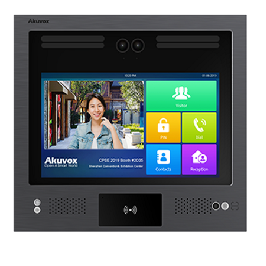 standard delivery | پنل دربازکن تصویری با قابلیت تشخیص چهره آکووکس تحت شبکه ( IP ) Akuvox ( X916S )